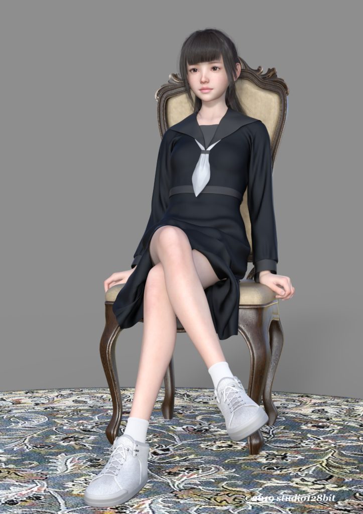 DAZ studio 3DCG Take44- Nursing Student – 3DCG studio128bit