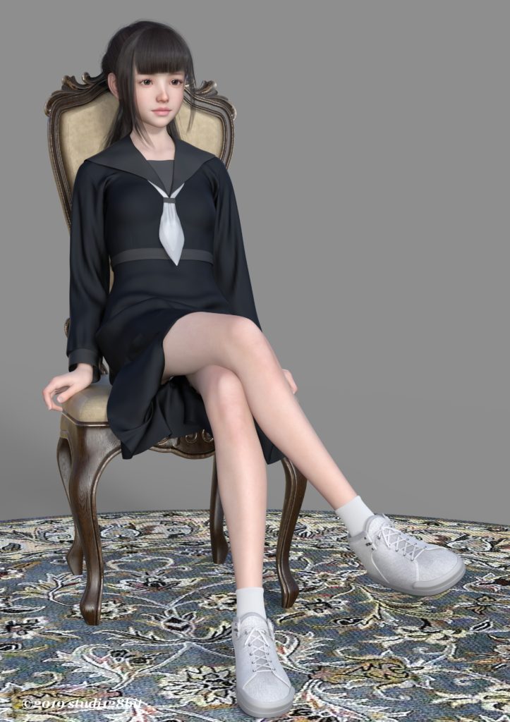 DAZ studio 3DCG Take44- Nursing Student – 3DCG studio128bit