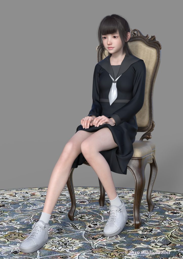 DAZ studio 3DCG Take44- Nursing Student – 3DCG studio128bit