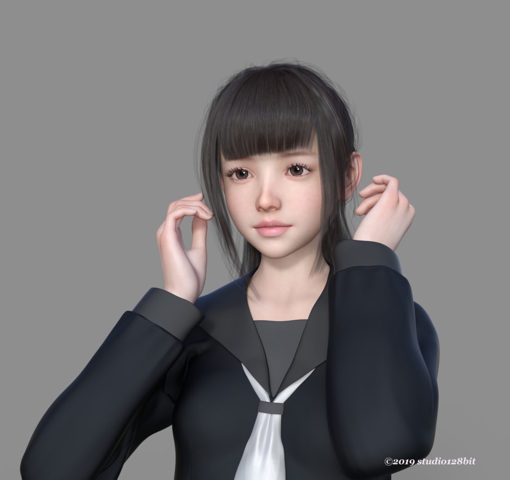 DAZ studio 3DCG Take44- Nursing Student – 3DCG studio128bit