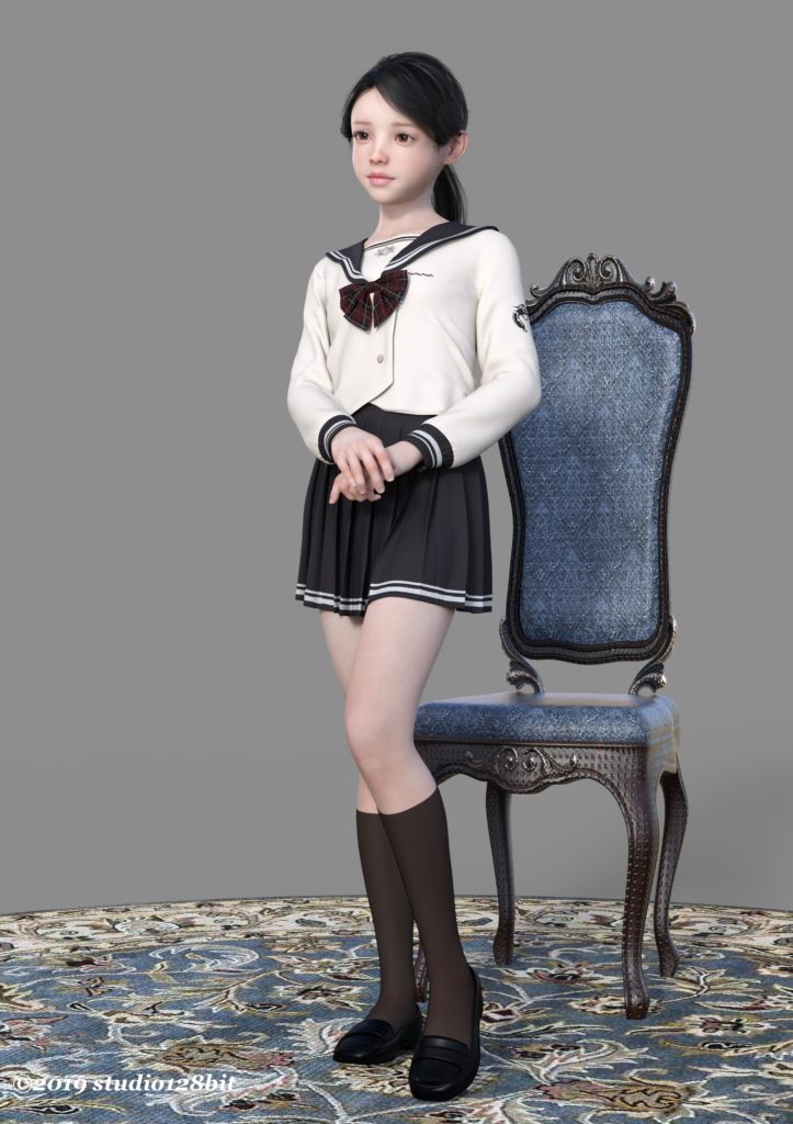 DAZ studio 3DCG Take45- JK Suit (part2) – 3DCG studio128bit