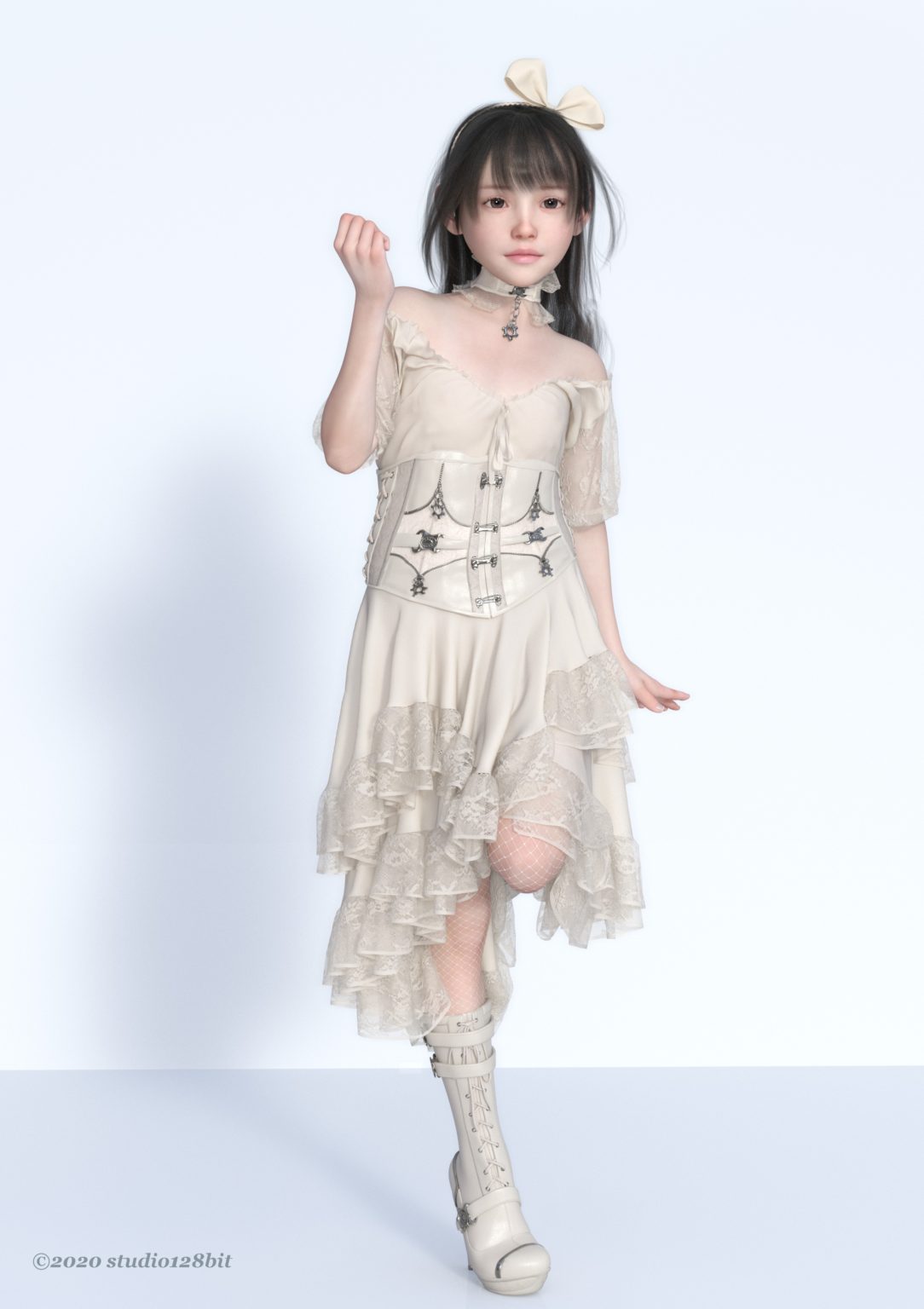 DAZ studio 3DCG Take46- Vernea Fae Outfit & Sae Hair – 3DCG studio128bit