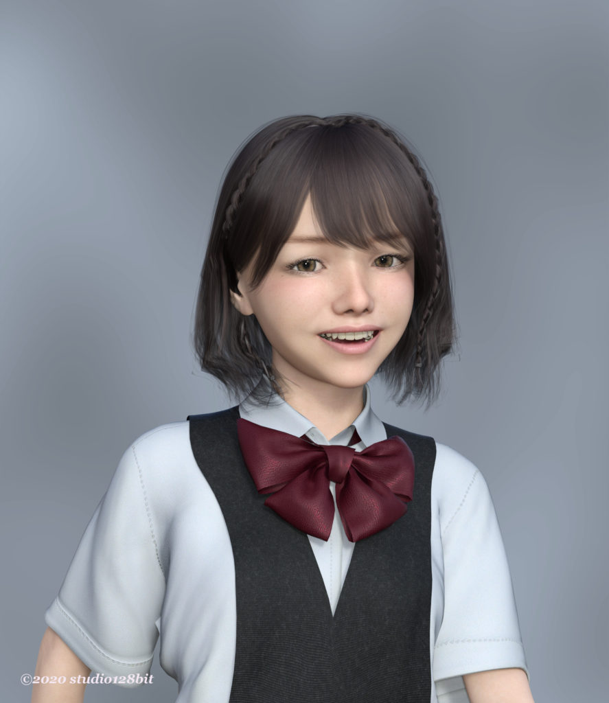 DAZ studio 3DCG Take50- JK Style Dress & skater-outfit – 3DCG studio128bit